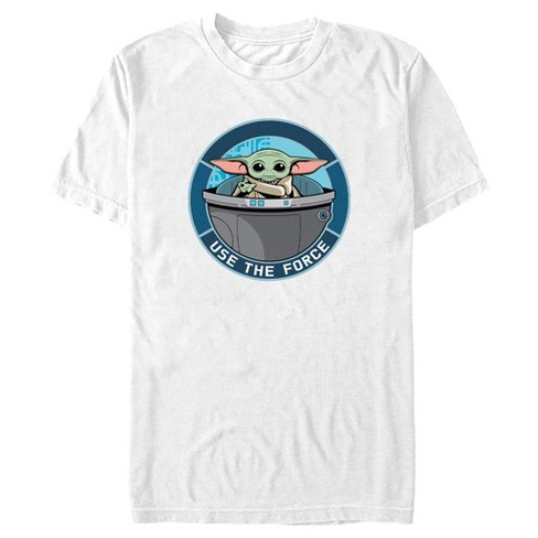 Men's Star Wars: The Mandalorian Grogu Use The Force Badge T-shirt : Target