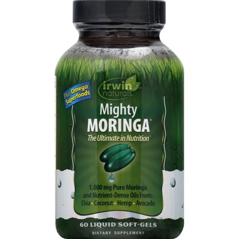 Irwin Naturals Mighty Moringa Dietary Supplement Liquid Softgels - 60ct ...