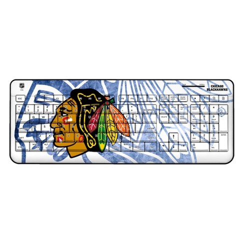 Keyscaper Chicago Blackhawks Ice Tilt Wireless Usb Keyboard : Target