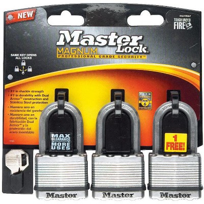 Master Lock Shackle 1 9/16" Key Padlock : Target