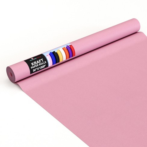 Exquisite Pink Kraft Paper Roll 36 In X 110 Ft Kraft Wrapping Paper ...