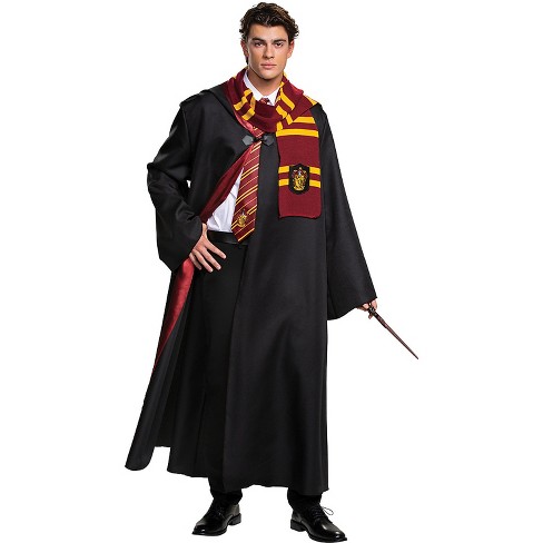 Disguise Adult Harry Potter Gryffindor Deluxe Robe Costume - Size ...