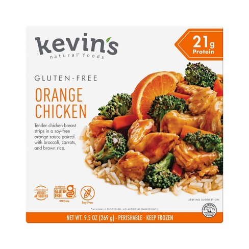 Kevin's Natural Foods Frozen Gluten Free Orange Chicken - 9.5oz : Target