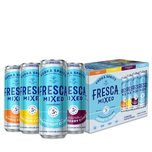 Fresca Mixed Vodka Spritz Variety Pack Gluten-free Canned Cocktail ...