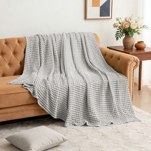 Awesome Home Bamboo Cotton Large Waffle Blanket/Throw : Target