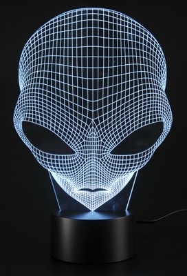 Link 3d Alien Lighting Laser Cut Precision Multi Colored Led Night ...