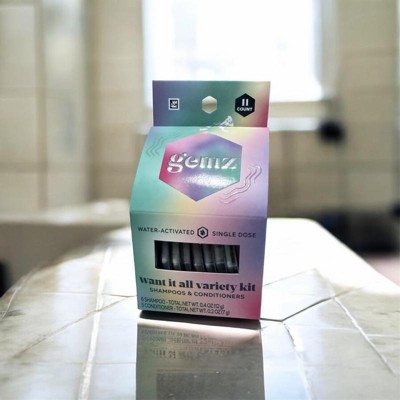 gemz Shampoo and Conditioner Want it All Variety Kit, Color Safe - 11ct ...