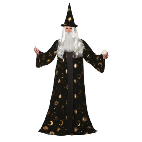 Celestial Wizard Robe -black Adult Costume : Target