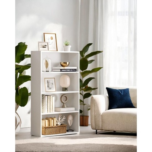 4-tier Bookcase - 42.3''h White Bookshelf : Target