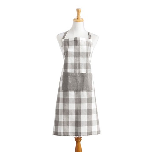 Farmhouse Living Buffalo Check Kitchen Apron With Pocket - 28" X 33 ...