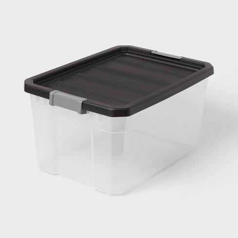 76qt Heavy Duty Latching Clear Storage Box - Brightroom™ : Target