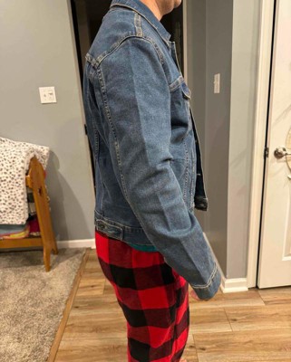 Men's Midwash Denim Trucker Jacket - Goodfellow & Co™ Blue L : Target