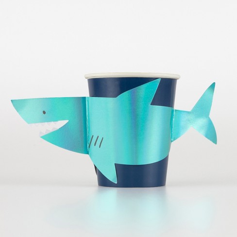 Meri Meri Shark Cups (pack Of 8) : Target