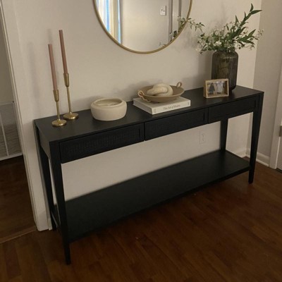 East Bluff Woven Drawer Console Table - Threshold™ Designed With Studio ...