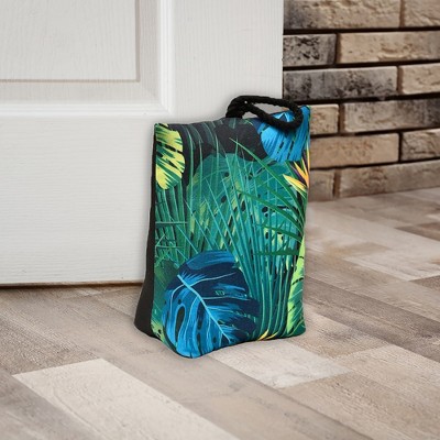 Evideco French Home Goods Tropical Print Fabric Weighted Bag Door Stop ...