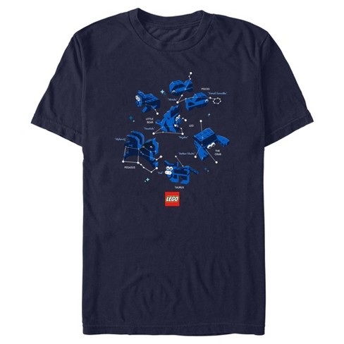 Men's Lego Zodiac Star Constellations T-shirt - Navy Blue - Large : Target