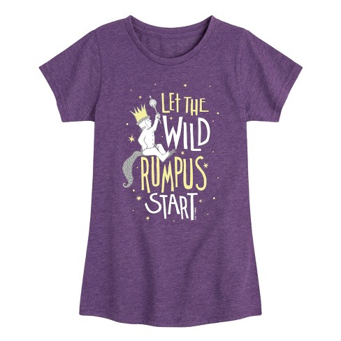 Girls' Where The Wild Things Are Let The Wild Rumpus Start Fitted Short ...