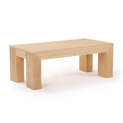 Plank+beam Modern Rectangular Coffee Table, 40" Rectangle Coffee Table ...