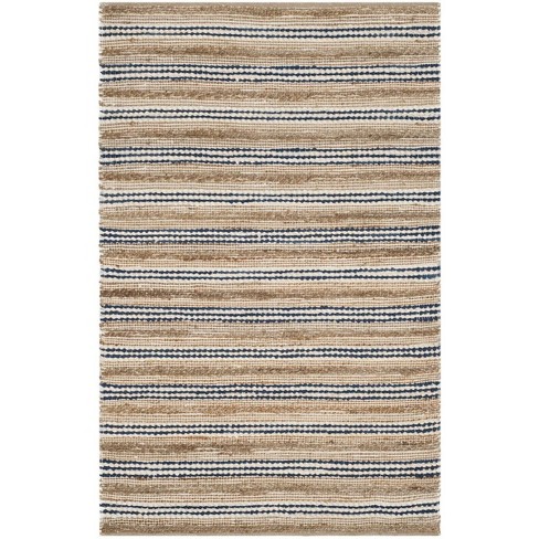 Cape Cod Cap862 Hand Woven Area Rug - Natural/blue - 5'x8' - Safavieh ...