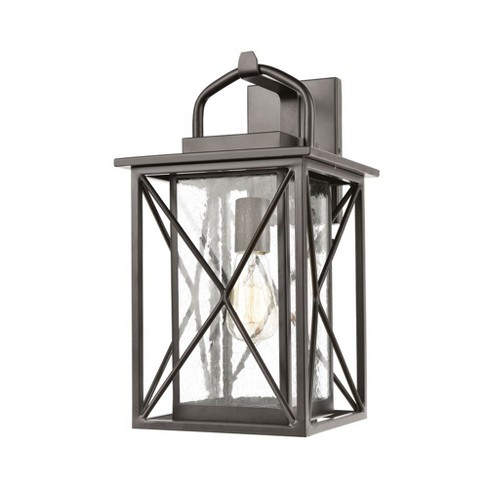 Elk Home Carriage Light 1 - Light Wall Light In Matte Black : Target