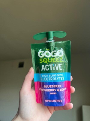 Gogo Squeez Active Blueberry Strawberry & Lemon Fruit Blend Variety ...