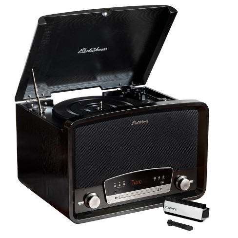 Electrohome Kingston Vintage Vinyl Record Player, Turntable Bluetooth ...