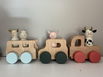 Toy Farm Animal Figurine Set - Hearth & Hand™ With Magnolia: Wooden ...