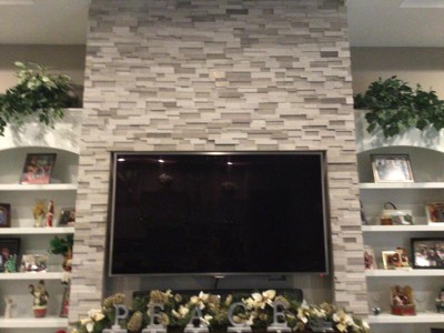 Mount-it! Motorized Fireplace Height Adjustable Tv Wall Mount, Remote ...