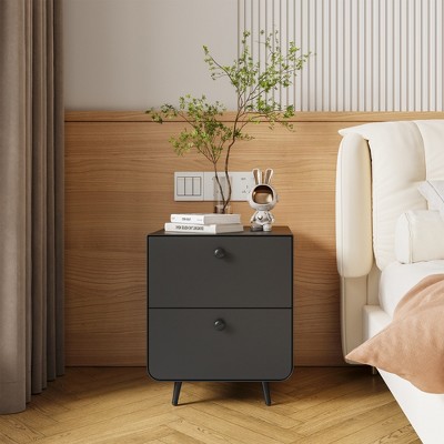 Uptiot Black Modern Night Stand Circular Handle : Target