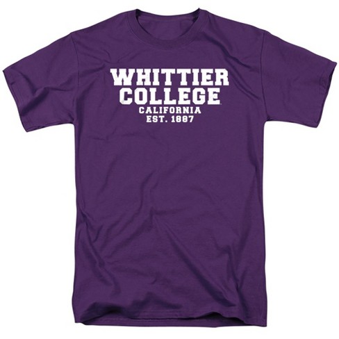 Whittier College Official Circle Logo Unisex Adult T-shirt : Target