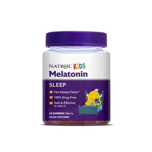 Natrol Kids' Melatonin Sleep Aid 1mg Gummies - Berry : Target