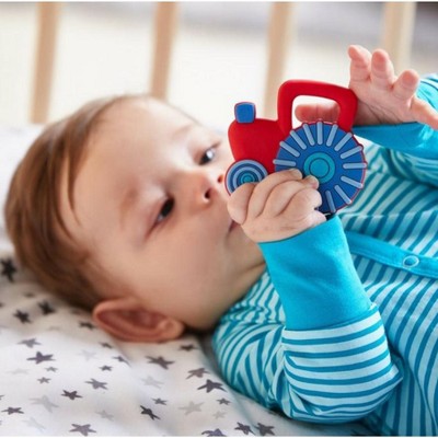 Haba Tractor Silicone Teether : Target
