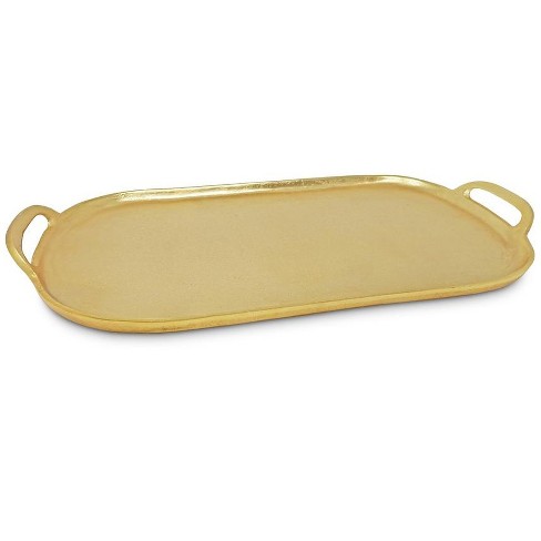 Classic Touch Oval Serving Tray With Handles : Target