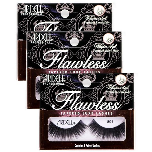 Ardell Professional Flawless Tapered Luxe Lashes - 801 - (pack Of 3 ...