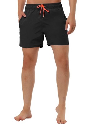Lars Amadeus Men's Solid Beach Shorts Drawstring Surfing Mesh Lining ...