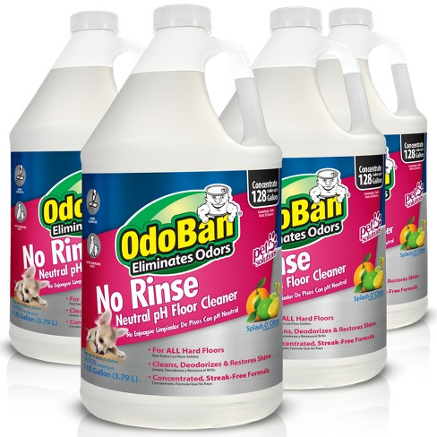 Odoban Pet Solutions No Rinse Neutral Ph Floor Cleaner Concentrate, 4 ...