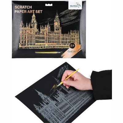 Brea Reese: Scratch Art Paper Pad - Home For The Holiday - 14 6x8" : Target