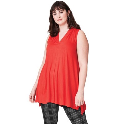 Ellos Women's Plus Size Knit Capri Leggings - 10/12, Plaid : Target
