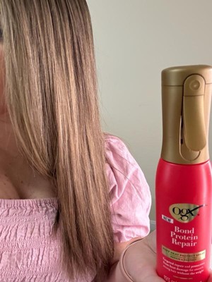 OGX Repair & Protect Bond Protein Repair 450°F Heat Protectant Spray ...