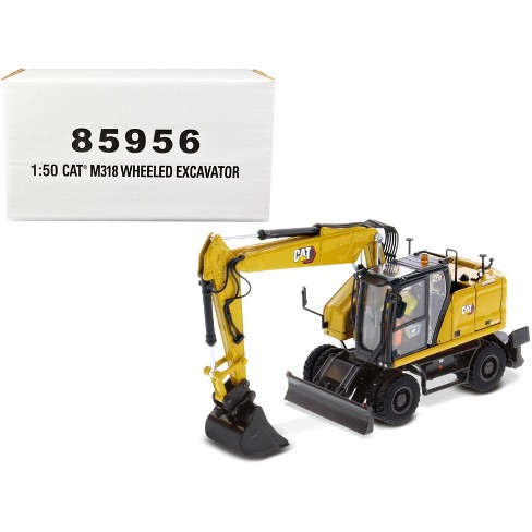 Cat Caterpillar M318 Wheeled Excavator Yellow With Operator "high Line ...