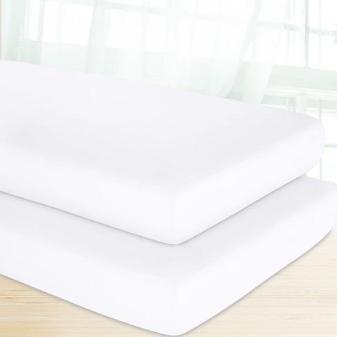 100% Organic Cotton Crib Sheets Pack Of 2, Soft & Cool, Gots Certified ...