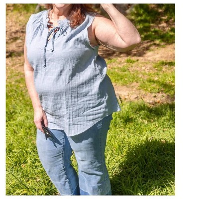 Women's Cheryl Cotton Sleeveless Top - Gigio 2x : Target