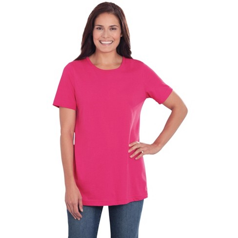 Woman Within Women's Plus Size Petite Perfect Short-sleeve Crewneck Tee ...