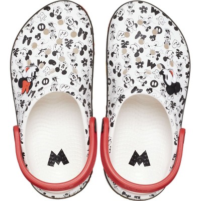 Crocs Toddler Disney Mickey Mouse Off Court Clogs, C7, White : Target