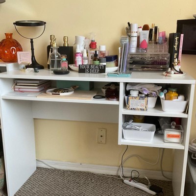 Student Writing Desk With Storage White - Room Essentials™ : Target