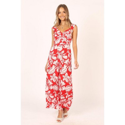 Petal And Pup Parker Frill Jumpsuit - Red Xs : Target