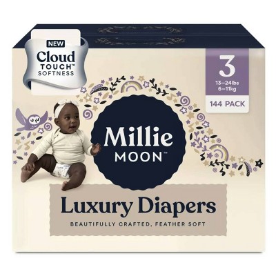 Millie Moon Overnight Diapers - Size 5 - 50ct : Target