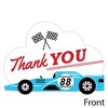Big Dot Of Happiness Let's Go Racing - Racecar - Shaped Thank You Cards ...