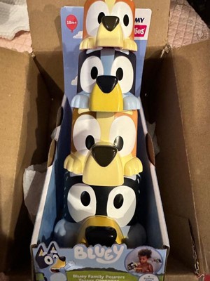 Tomy Bluey Family Pourers - Nesting, Stacking Cups Bath Toy : Target