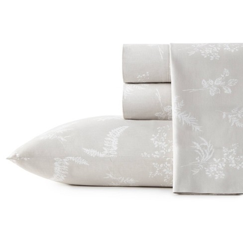 King Printed Pattern Sheet Set Foliage - Stone Cottage : Target